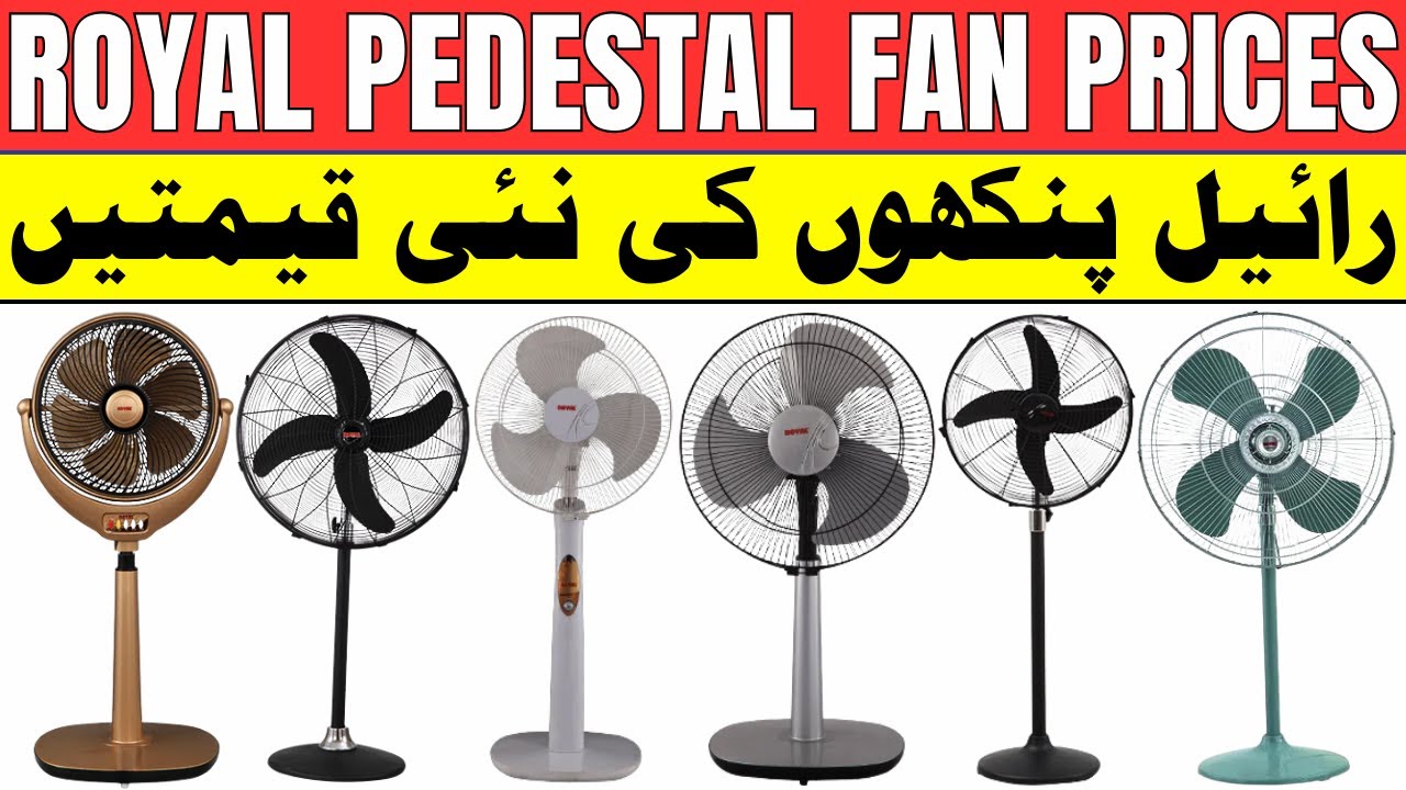 Royal Pedestal Fan Price in Pakistan 2025 | Louver, Deluxe, Magnum ...