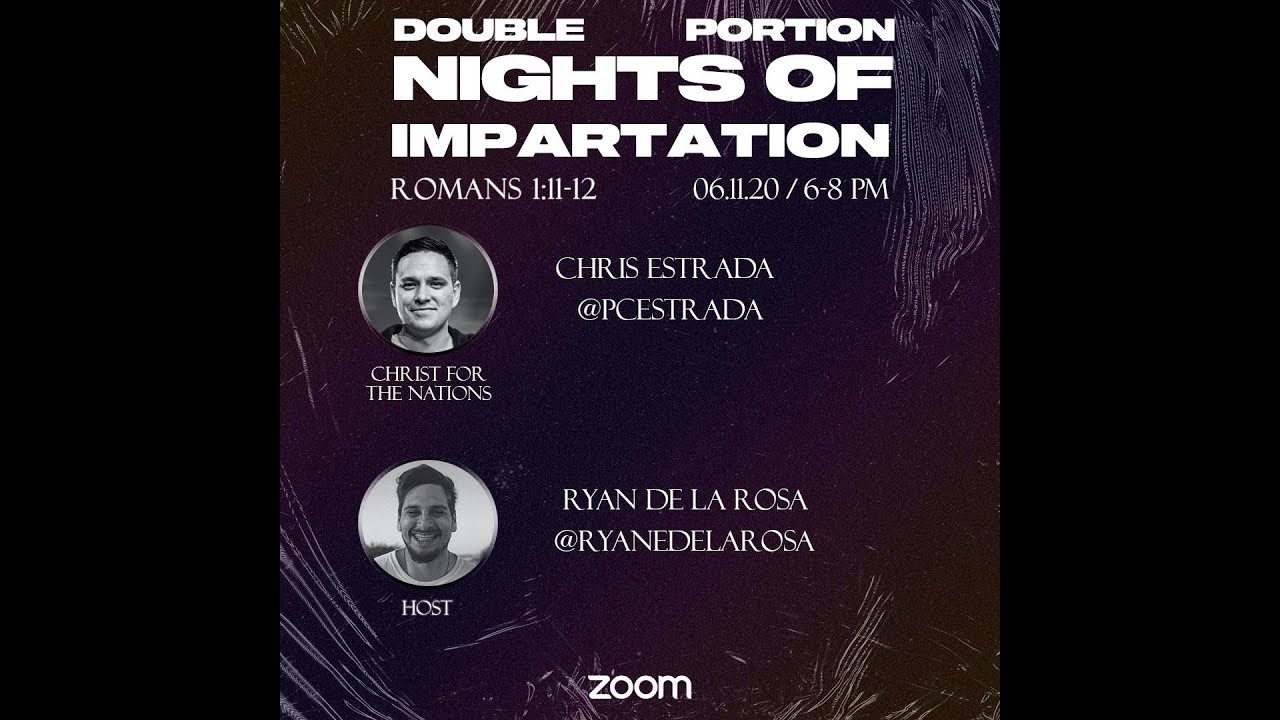 Double Portion Night of Impartation w/ Ryan De La Rosa & Pastor Chris ...