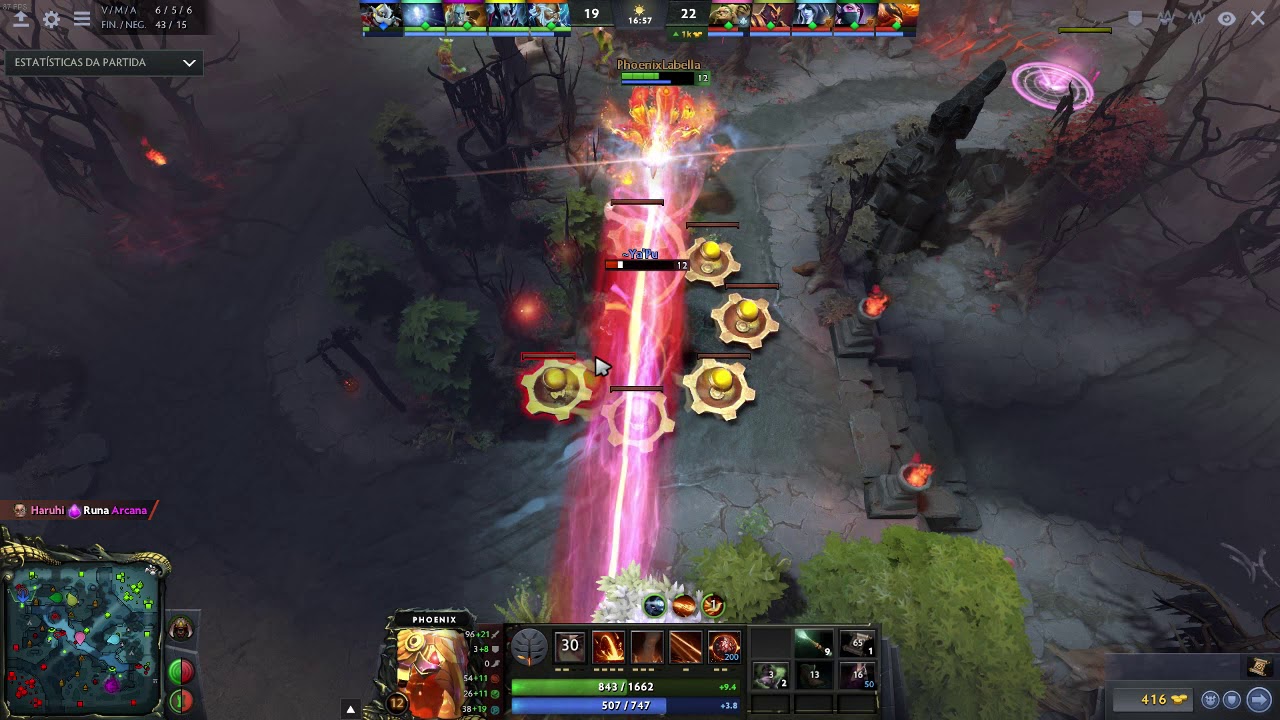 | Phoenix Offlane | PUB Game |||Kill/Death/Assist Gameplay||| (7.19c ...