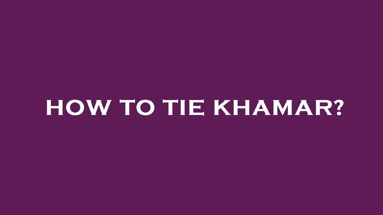 How to tie khamar? - YouTube