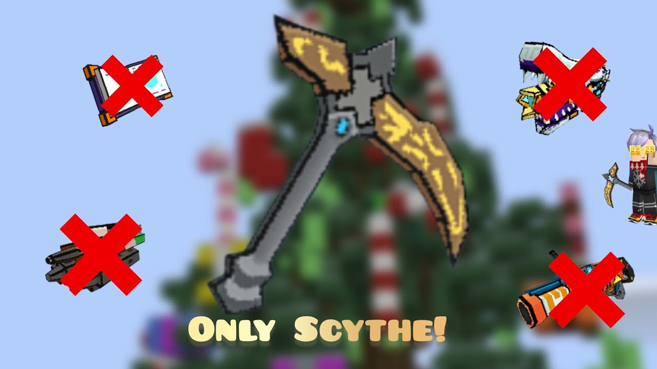 Only Scythe Challenge (Build and Shoot) Blockman GO - YouTube