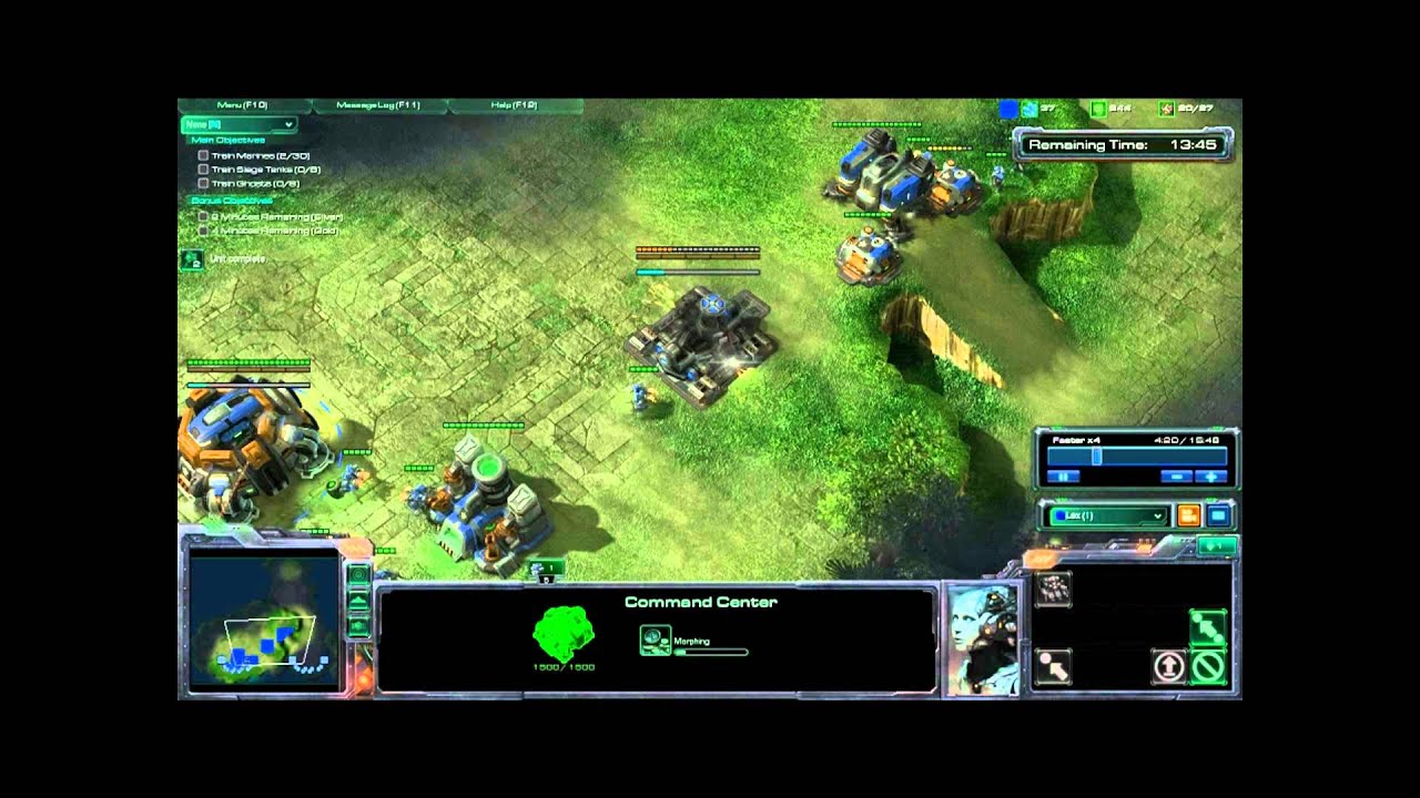 Starcraft 2 - Opening Gambit gold - YouTube