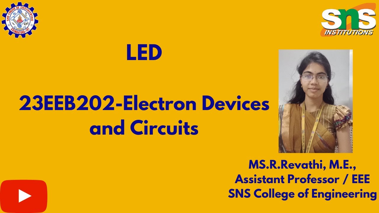 LED | Revathi R | SNS institutions - YouTube