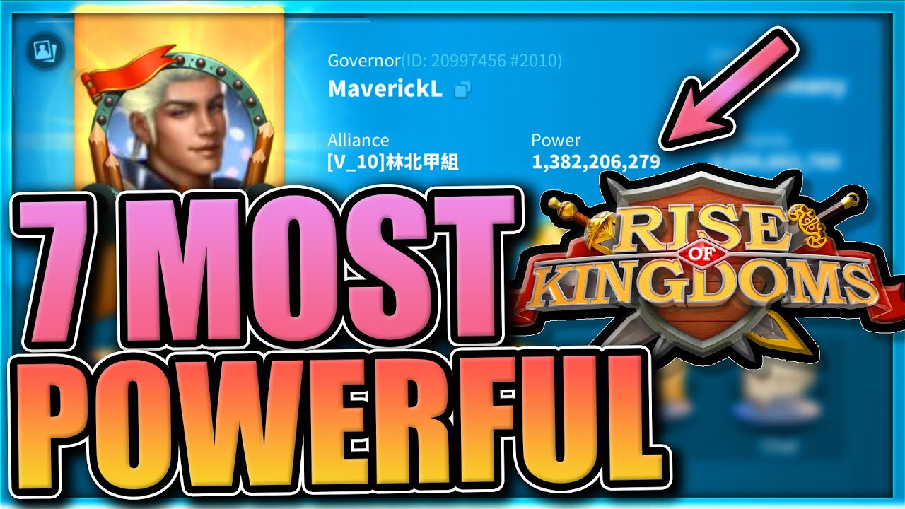 7 Highest Power Players [$ Millions spent] Rise of Kingdoms Summer 2022 ...