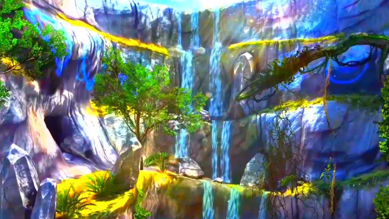 Relaxing Waterfall and Native American Flute - YouTube