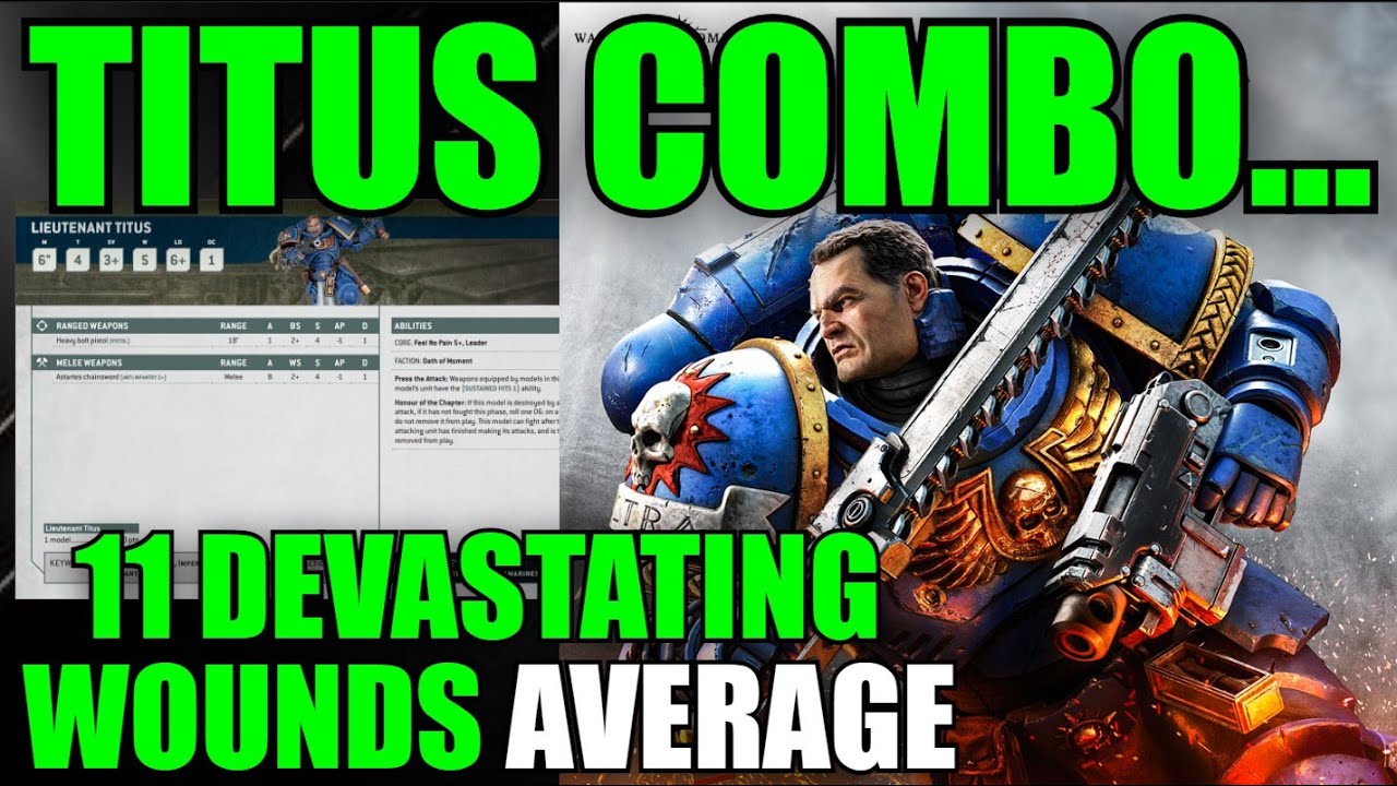 Warhammer 40k Best New Unit... NOBODY NOTICED! LT Titus is a WRECKING ...