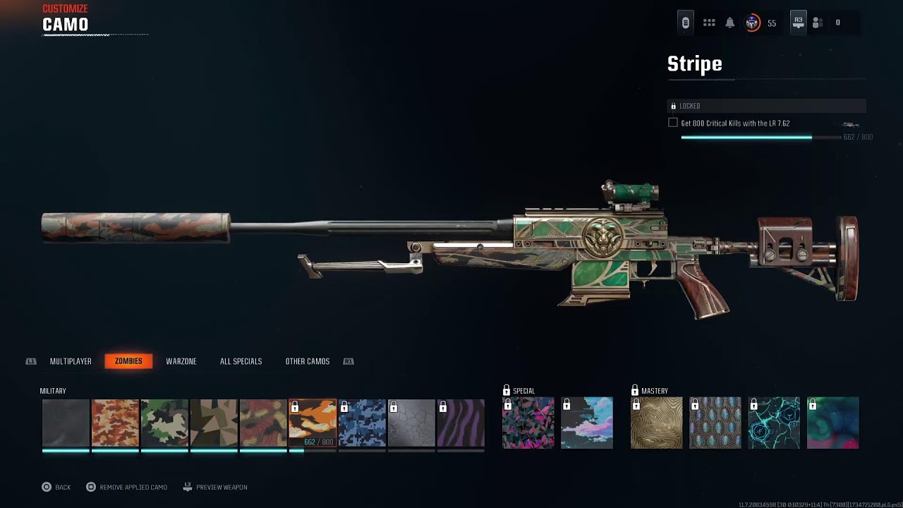 Call of Duty black ops 6 Zombies camo grind sniper:LR .762 - YouTube