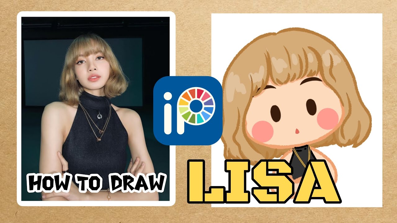 Easy way to draw chibi art LISA | LISA l BLACKPINK | tutorial - YouTube