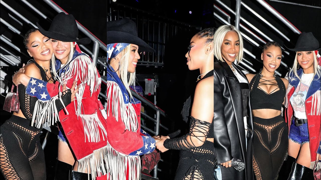 CHLOE BAILEY MEETS BEYONCÉ & KELLY ROWLAND AT COACHELLA 2024👀👁️😱 - YouTube