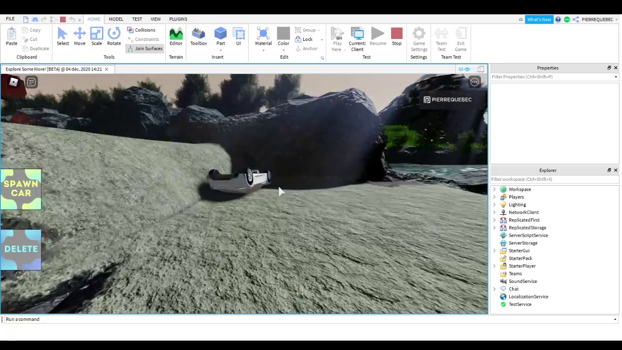 Explore Some More - Car Spawner GUI Test - YouTube