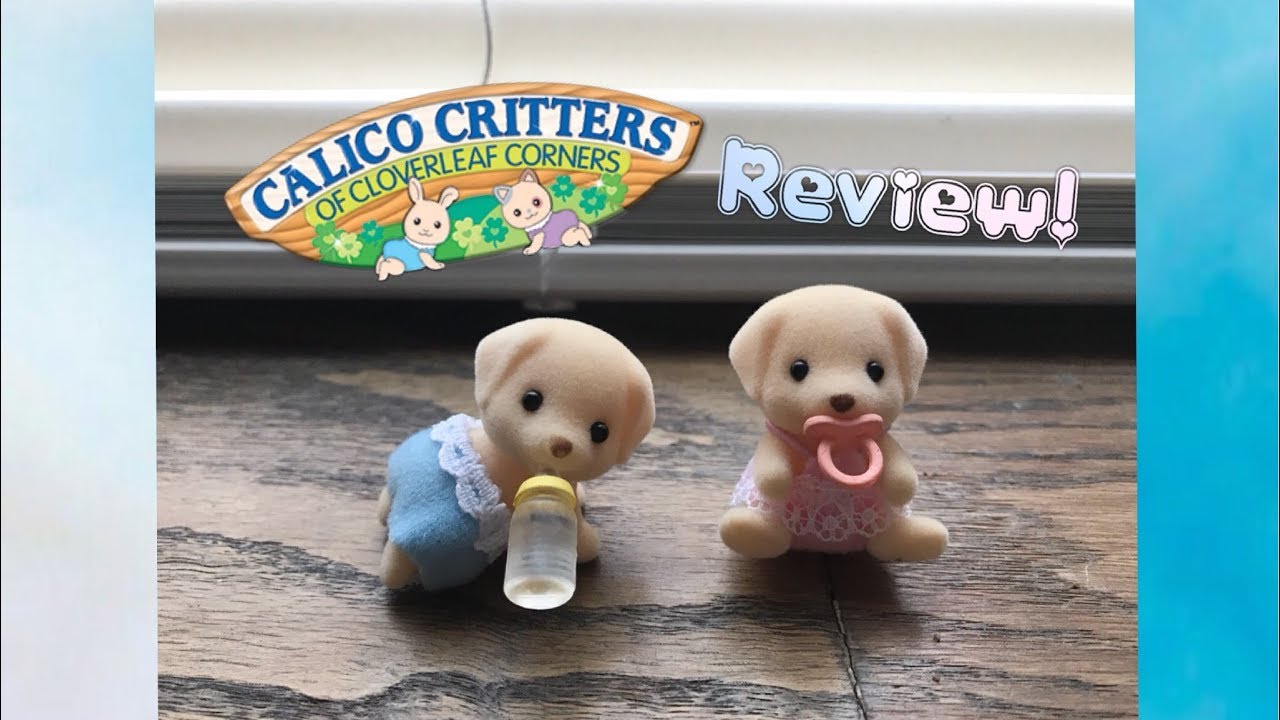 Calico Critters: Yellow Labrador Twins Review - YouTube