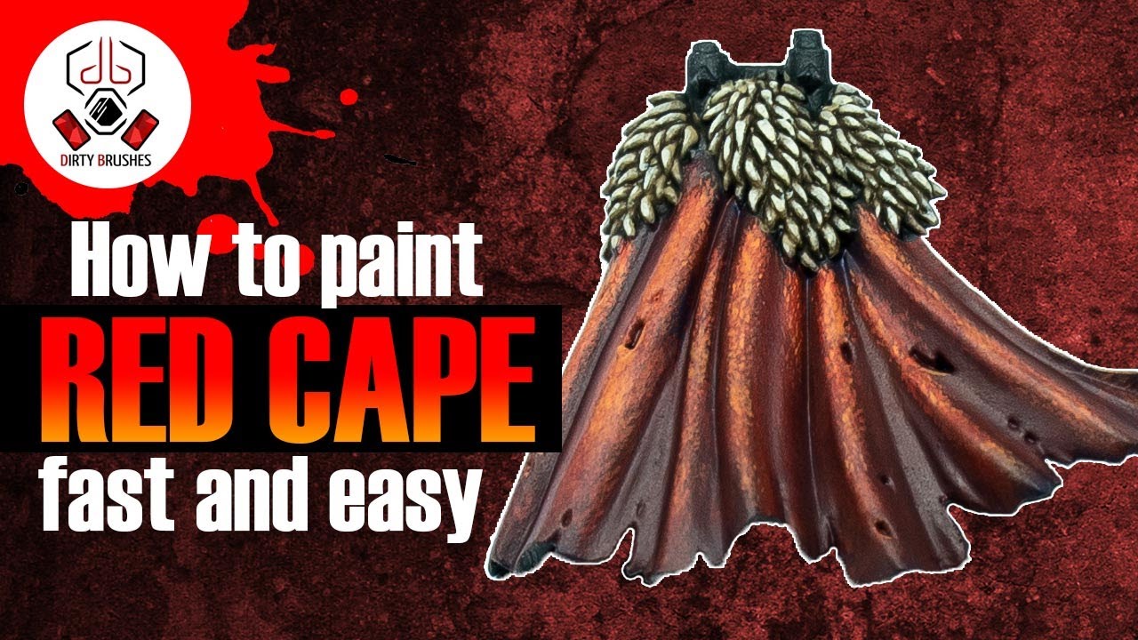 How To Paint a Red Cape - YouTube