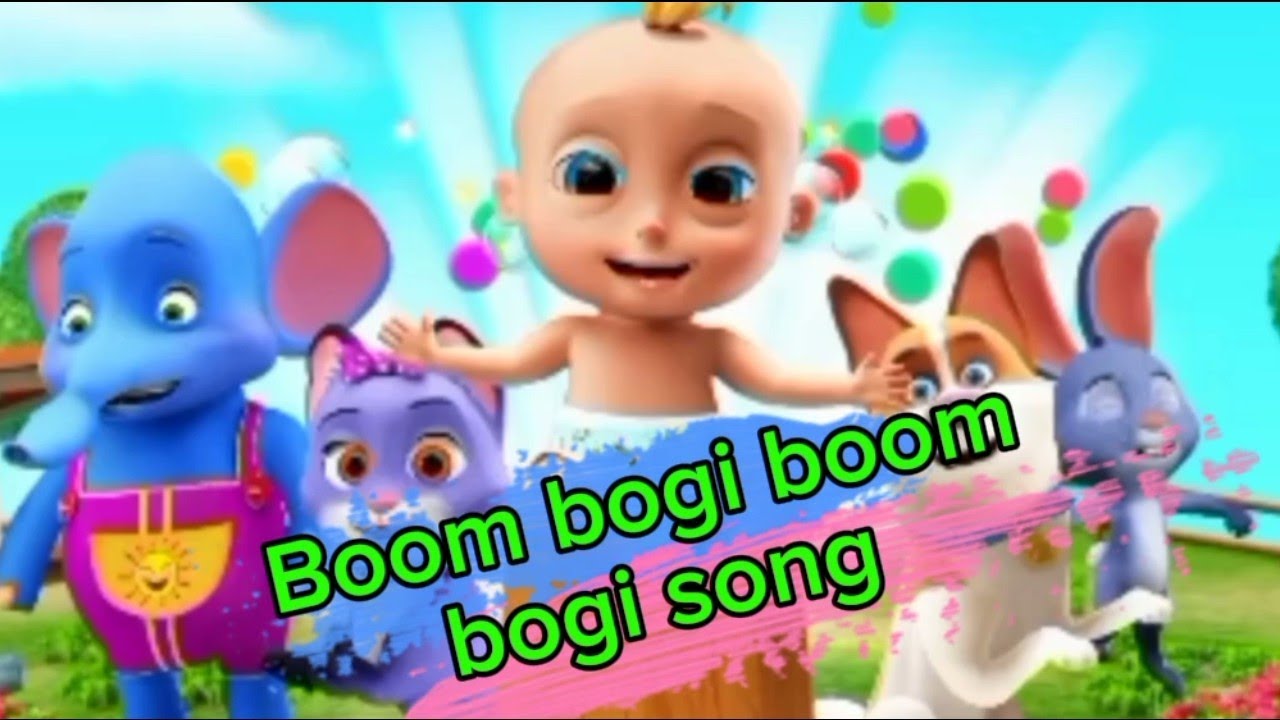 Boom bogi boom bogi song| Animated animals Song | English Rhyme ...