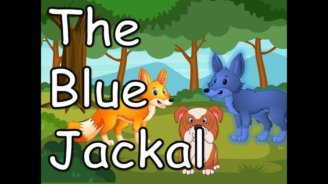 The Blue Jackal | Moral Story in English | Tiny Tales |1 minute stories ...