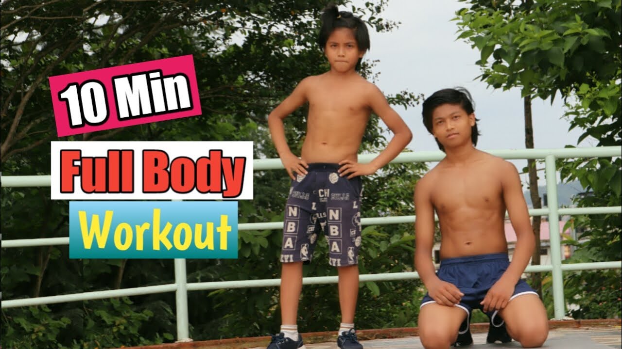 10 MINUTE FULL BODY WORKOUT AT HOME | No Equipment | ASquare Crew ...