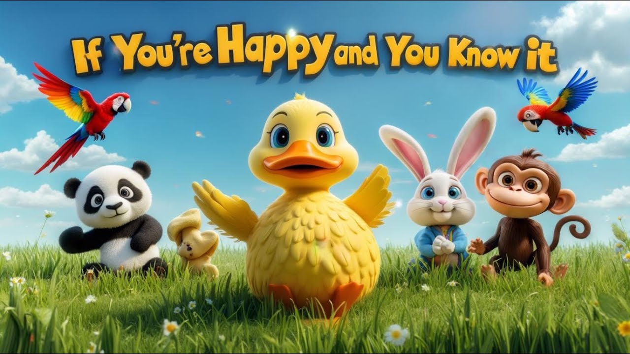 If you're happy & you know it,clap your hands #Kidsrhymes, # ...