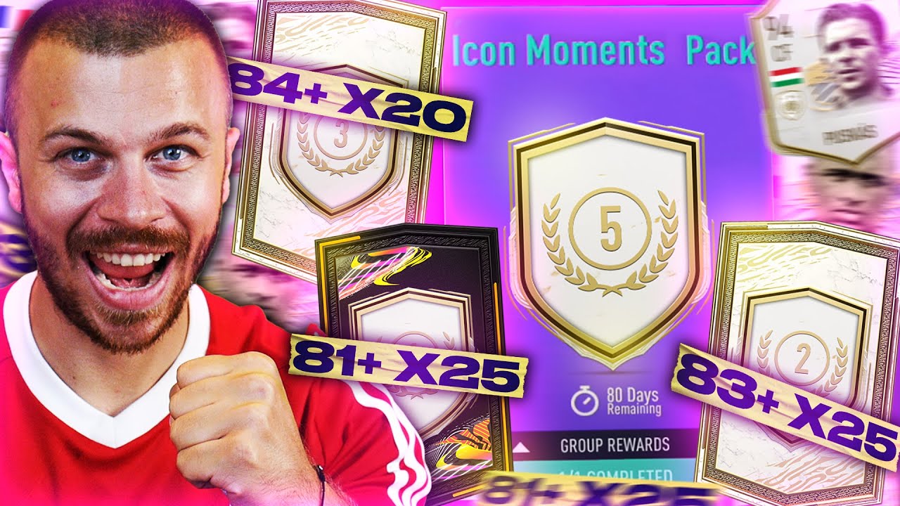 FIFA 21 ICON SWAPS 3 - NEW MOMENTS ICON PACK, 83+ x25 PACKS, 84+ x25 ...