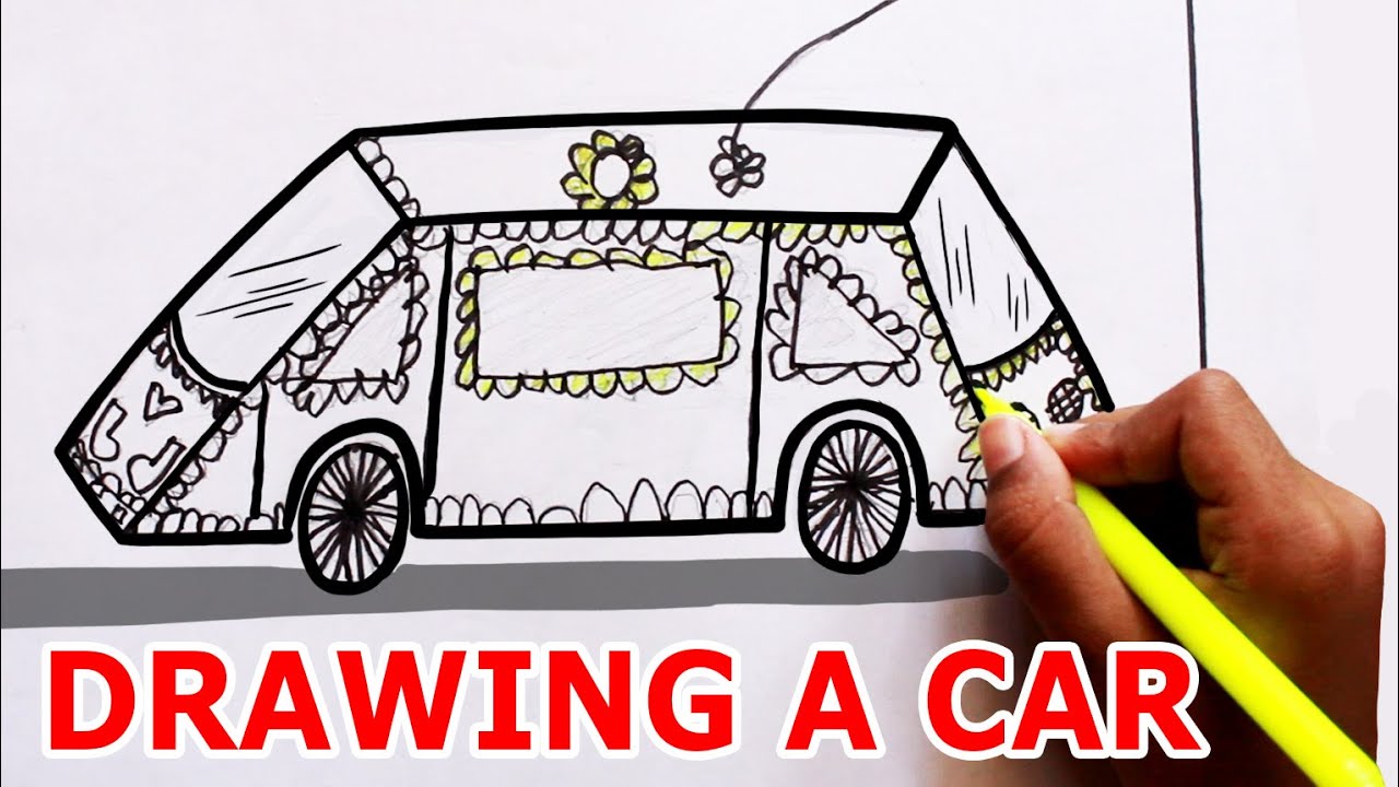 how to draw a car | my son draw a unique car | easy car drawing # ...