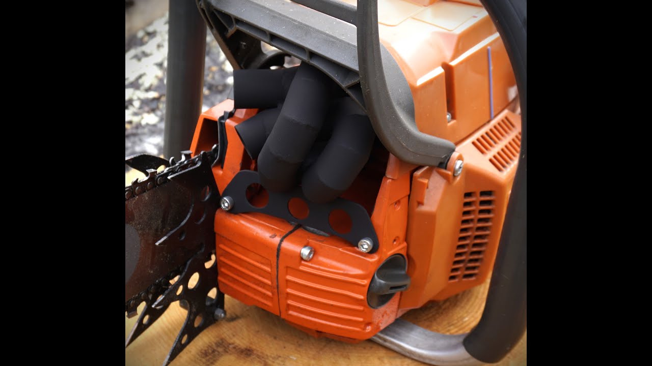 Husqvarna 372xp work ported with dual outlet pipe test. - YouTube
