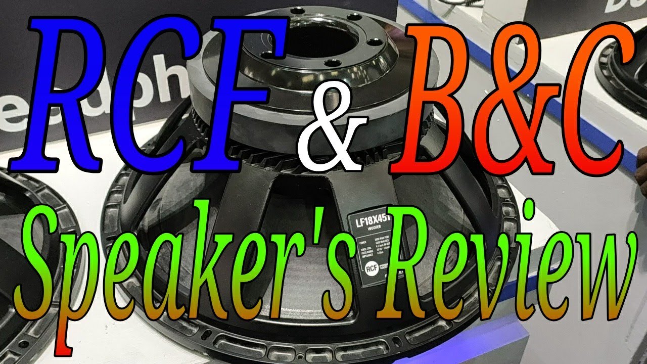 RCF and B&C Speaker's short review - YouTube
