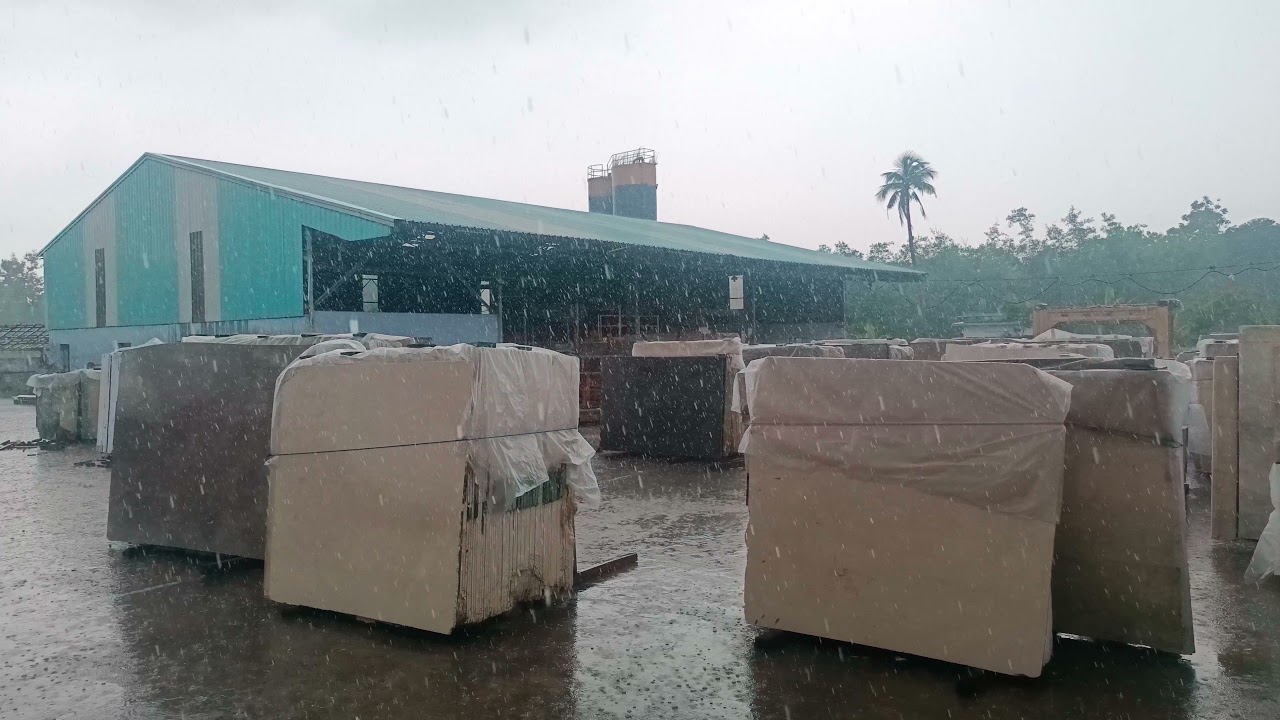 heavy rain in factory - YouTube