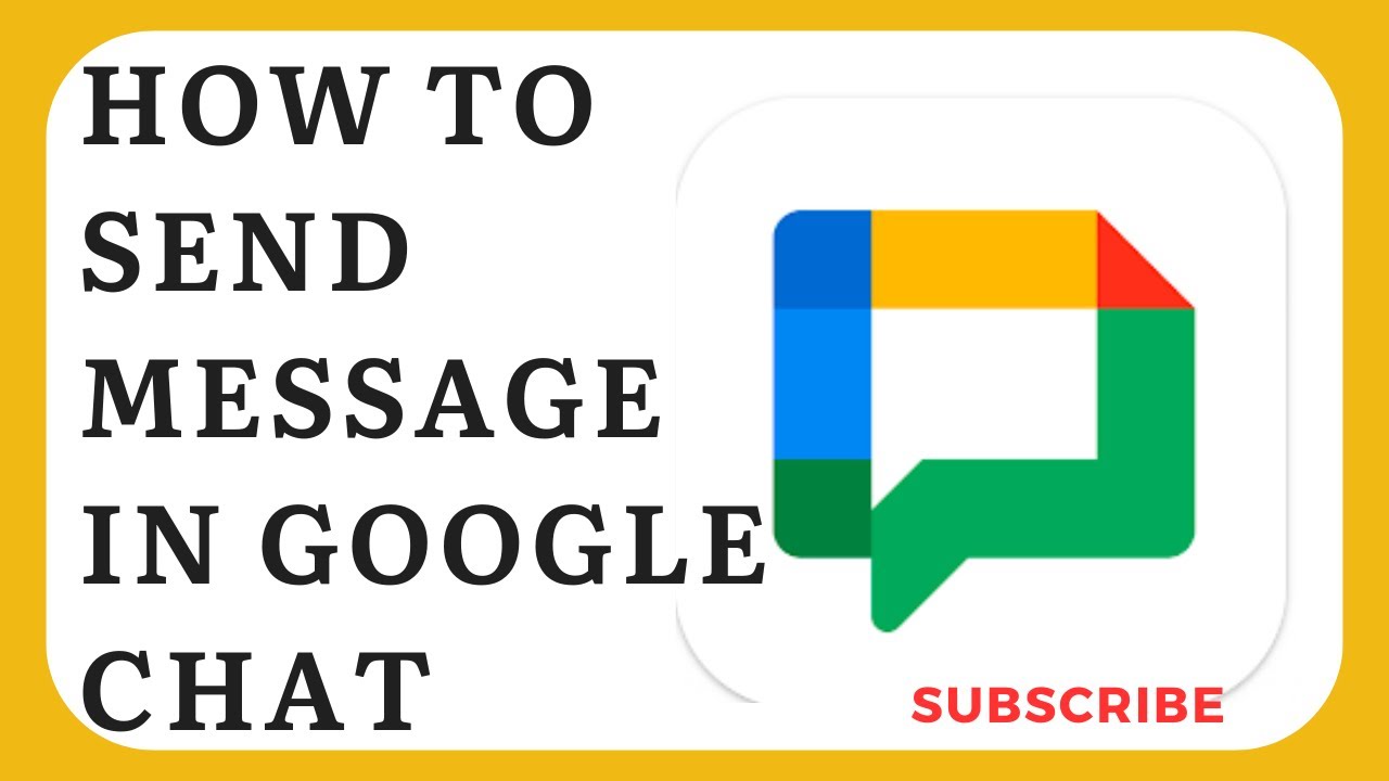 How To Send Message In Google Chat - YouTube