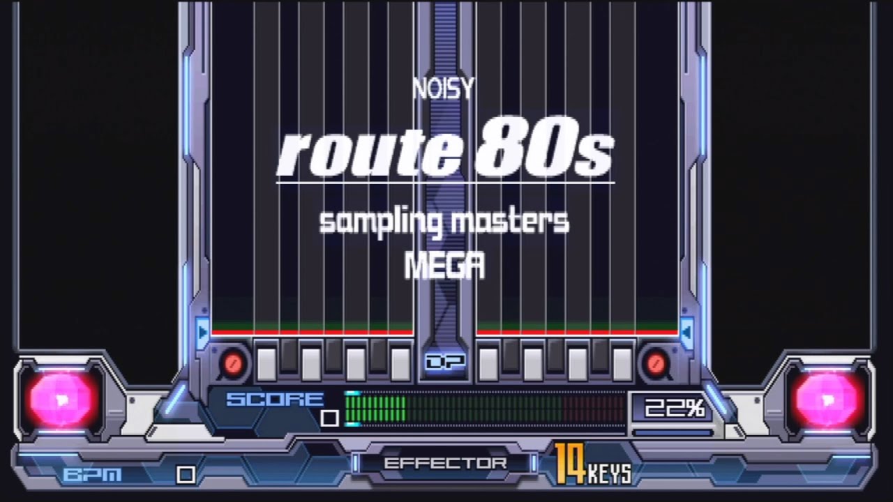 [60fps] route 80s (DP 14KEYS) / AutoPlay / sampling masters MEGA / CS beatmania IIDX 6th style ...
