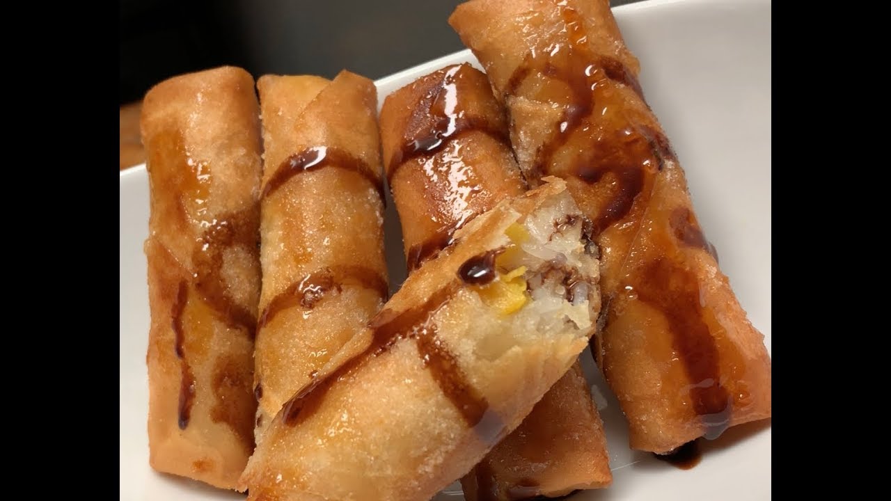 How to make Turon Malagkit | Bud-bud Turon na may Langka | Caramelized ...