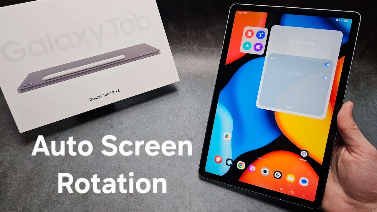Turn On / Off Auto Screen Rotate - Samsung Galaxy Tab S10 / S10 Ultra ...