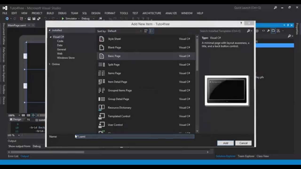 Windows store Apps : Navigate & Parameters - YouTube