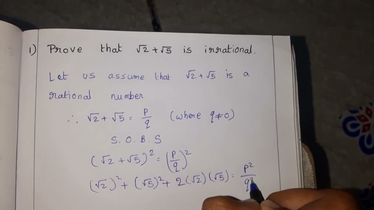 Prove That Root 2 Root 5 Is An Irrational Number YouTube Prove That Root 2 Root 5 Is An Irrational Number YouTube
