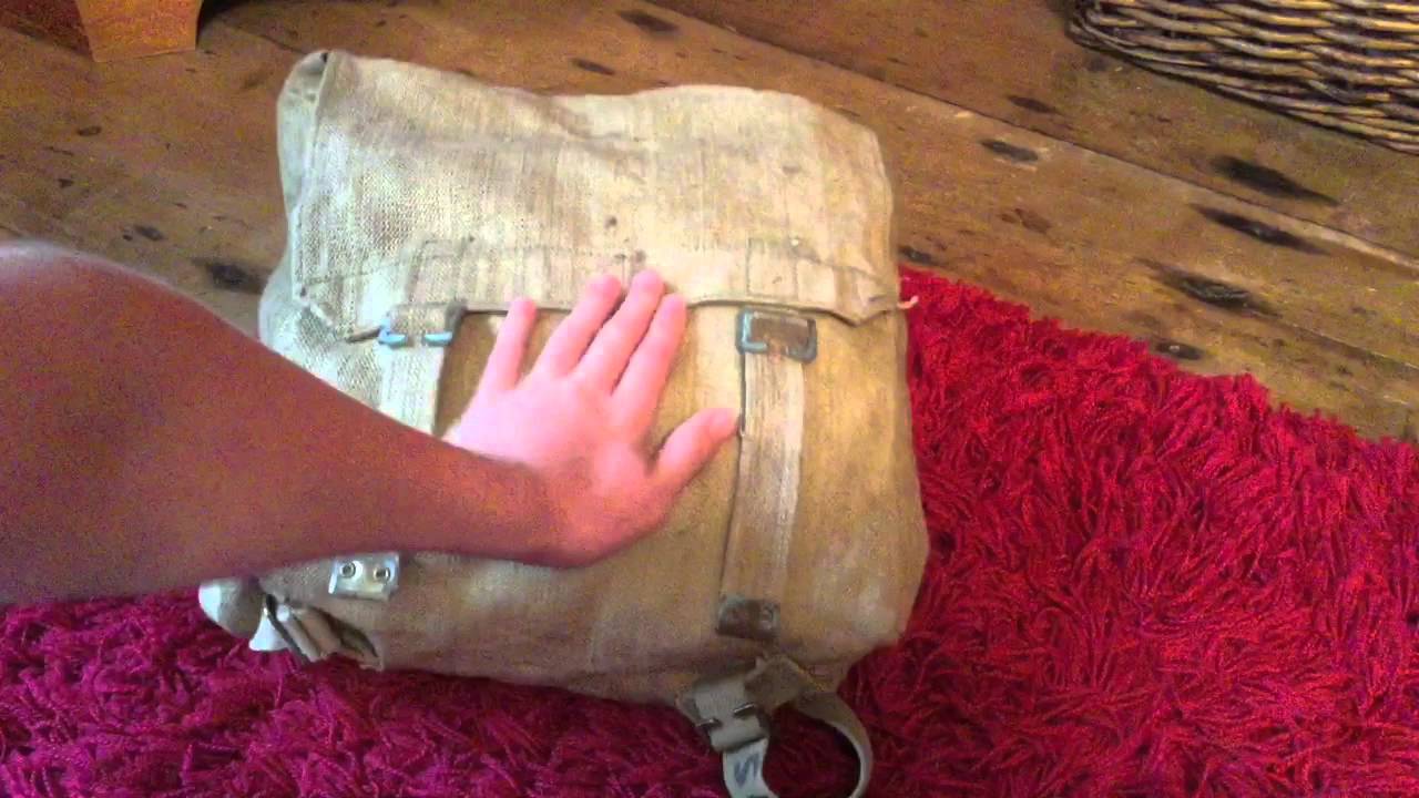 Original WW2 British Large Pack - YouTube