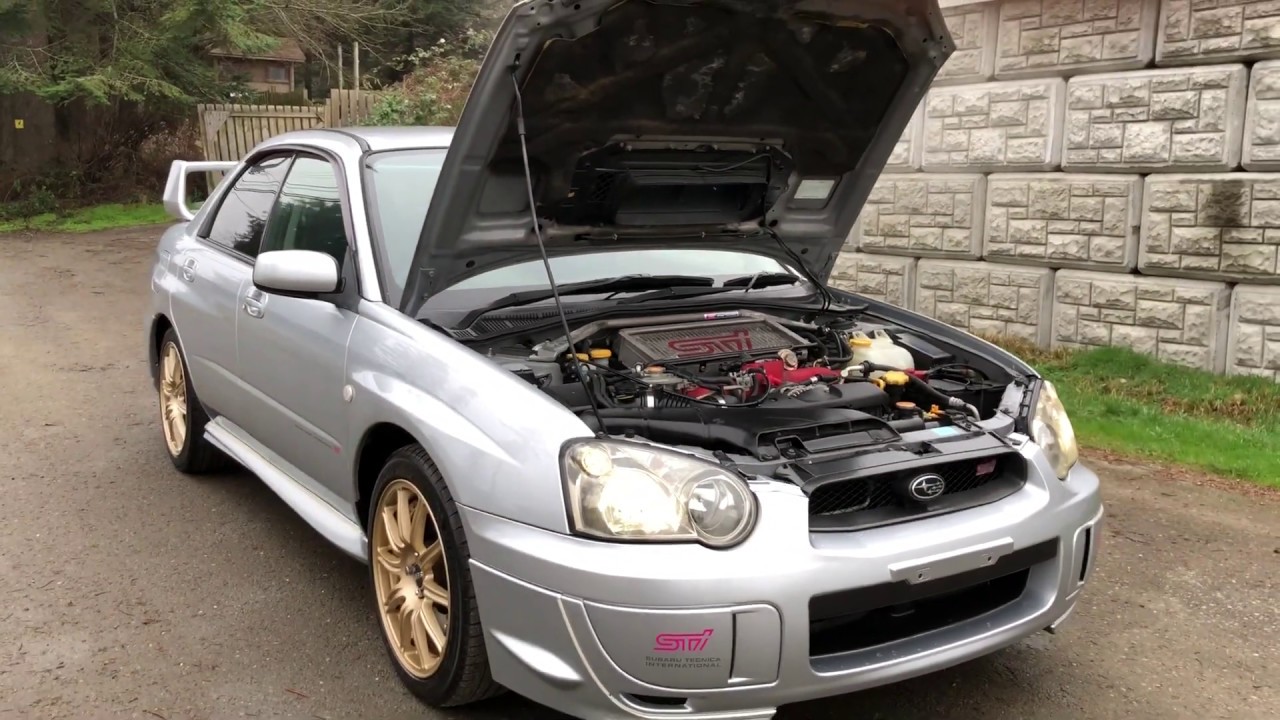 JDM 2003 Subaru Impreza STI 6 Speed manual Peanut Eye, RHD model, BBS ...