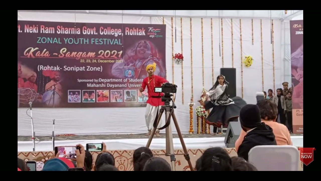 Neki ram college youth festival 2021 haryanvi dance - YouTube