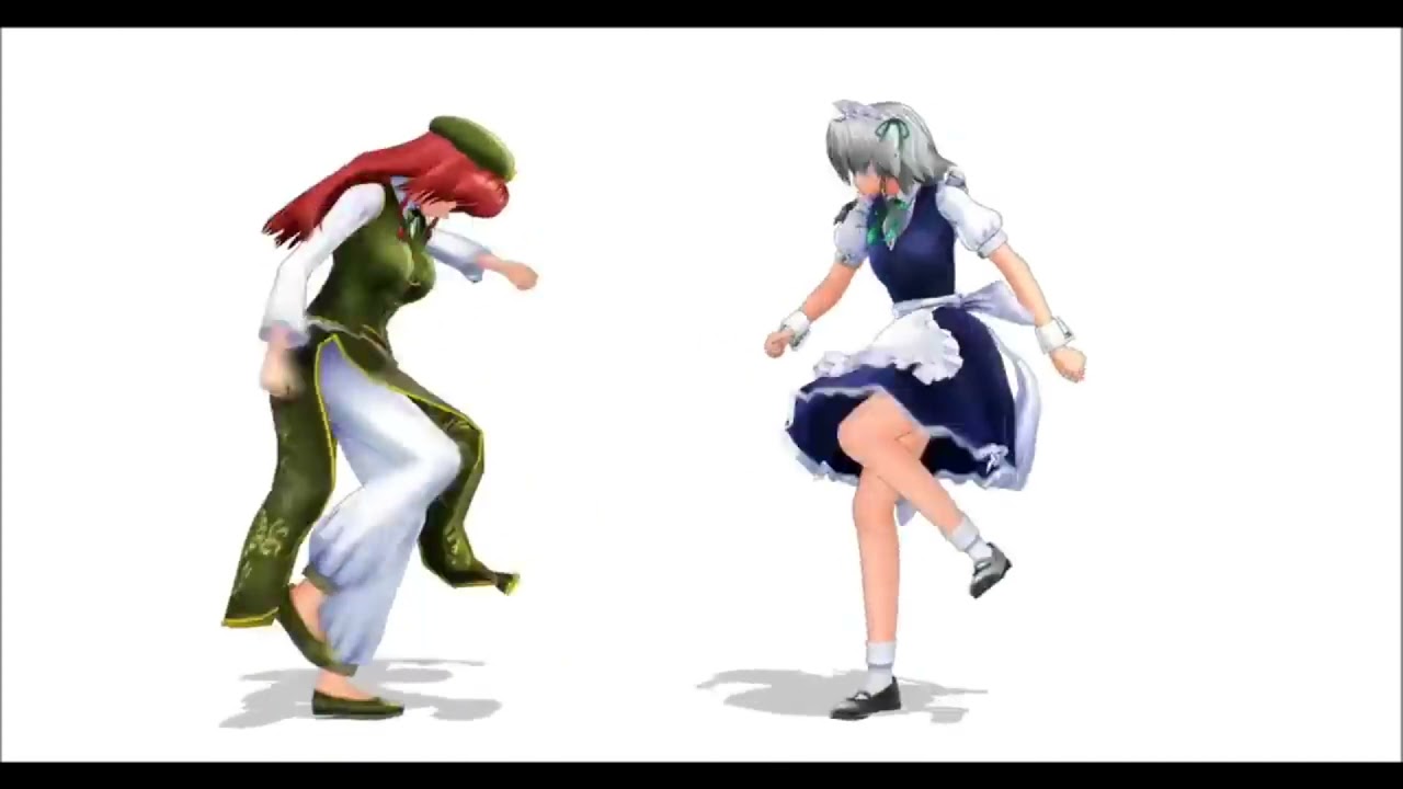 Touhou MMD - Sakuya & Meiling Dance - YouTube