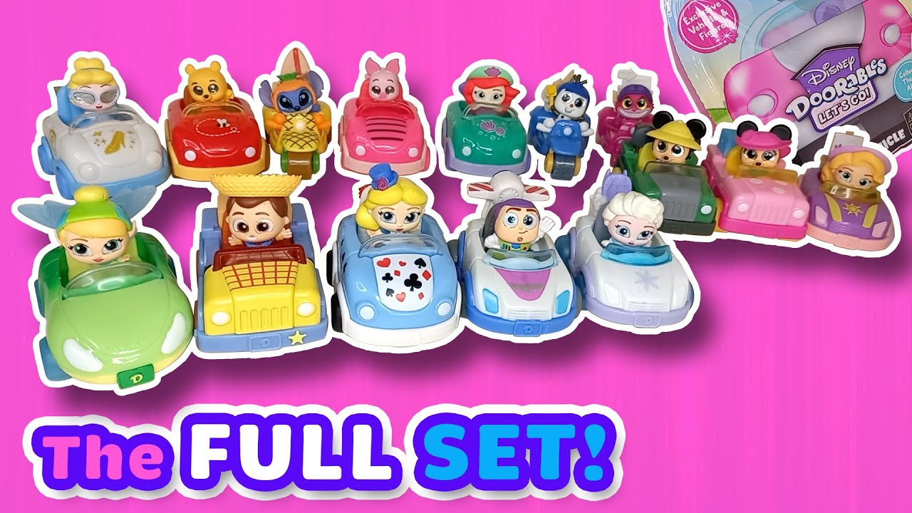 FULL SET of Series 1 Lets Go Road Trip Vehicles | Disney Doorables ...