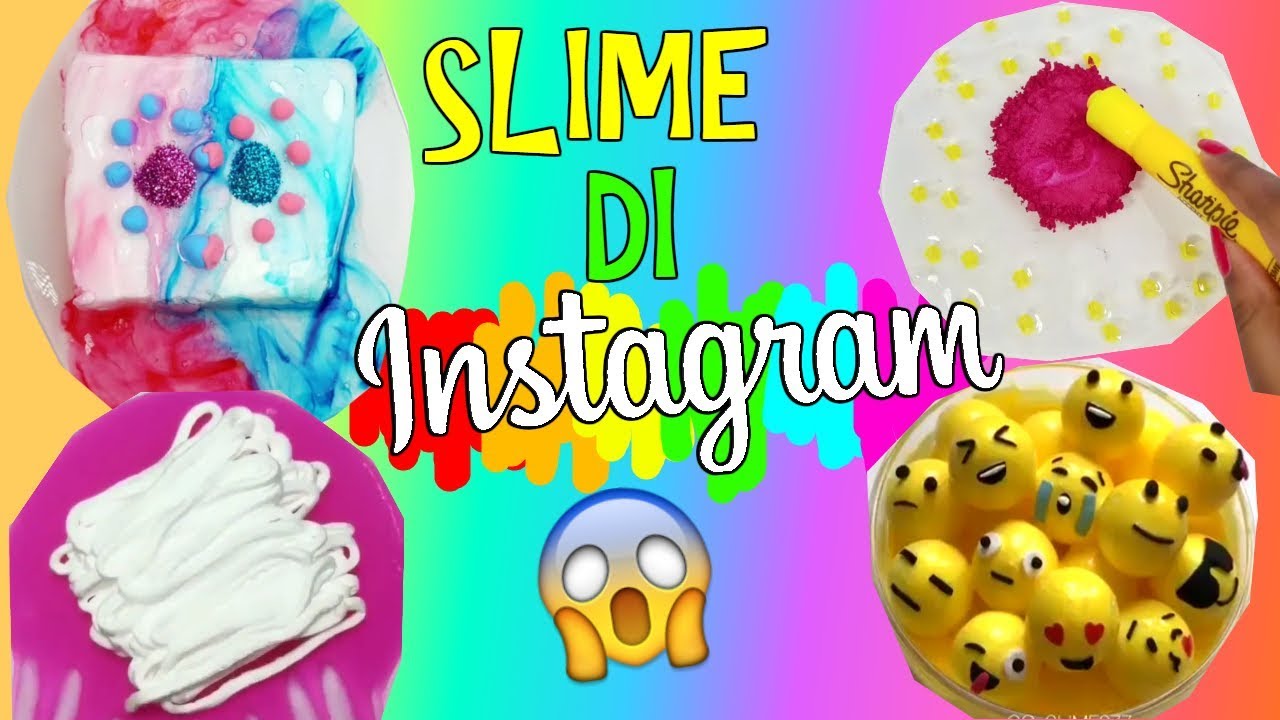 SLIME FAMOSI DI INSTAGRAM! (SLIME CON SCHIUMA,PIGMENTI,DAISO E ALTRO ...