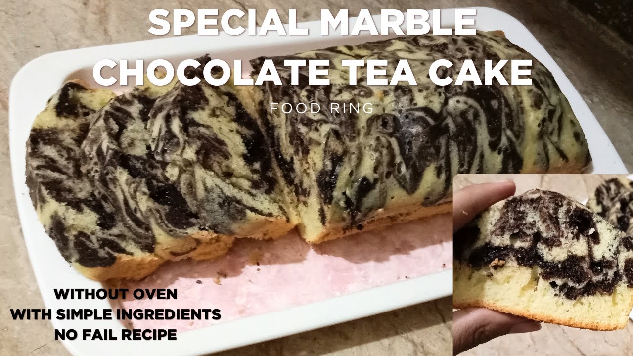 TASTIEST MARBLE TEA CAKE AT HOME BY FOOD RING - YouTube