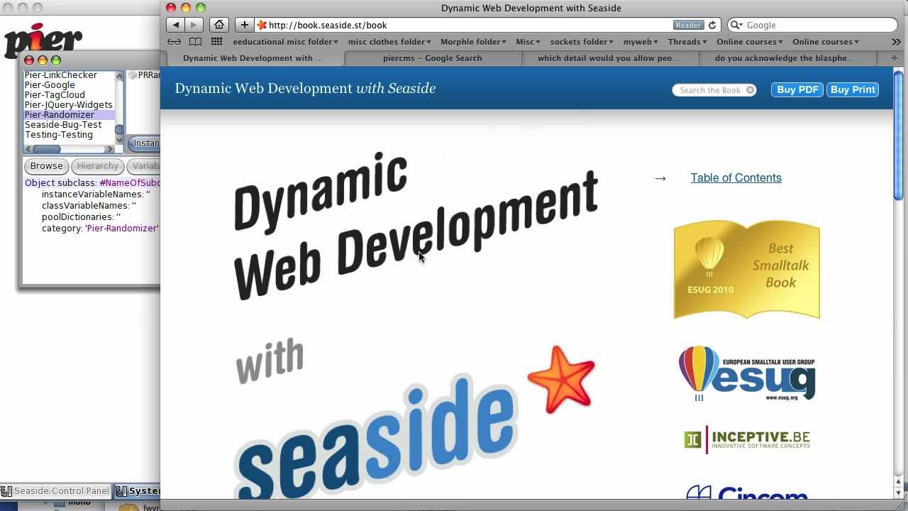 Squeak Smalltalk Tutorial Mostly Pier Extensible Oop Wiki 00023mov Youtube