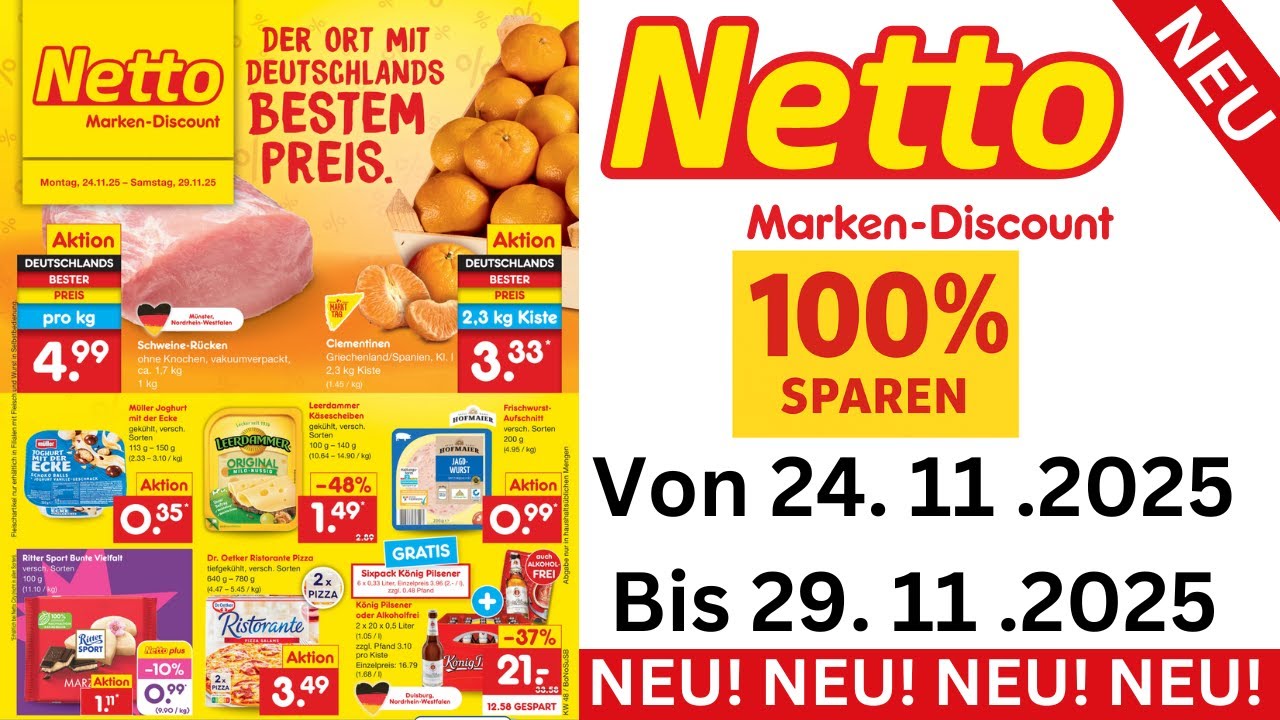 Netto Marken-Discount Prospekt 24.11–30.11.2025 🛒 Die besten Angebote ...