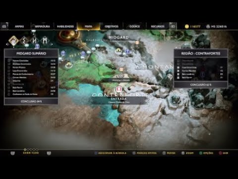 God of War - Valquírias (Geirdriful) / Midgard (Contrafortes) - Modo ...