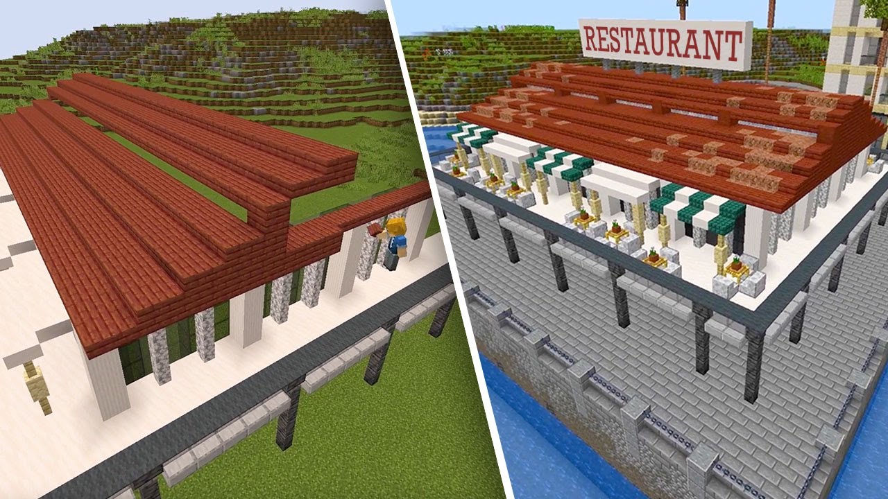Dockside Restaurant in Minecraft (Time-lapse) - YouTube