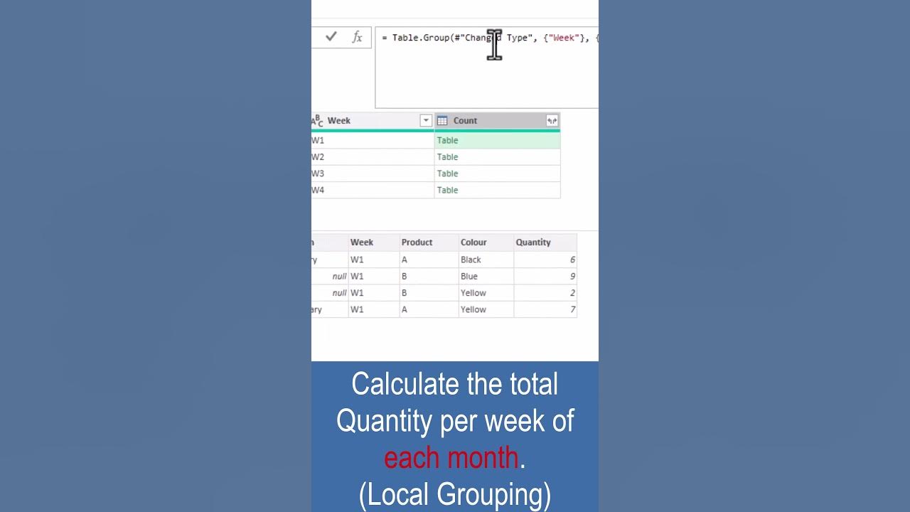 Grouping Consecutive Rows in Power Query Using GroupKind.Local - YouTube
