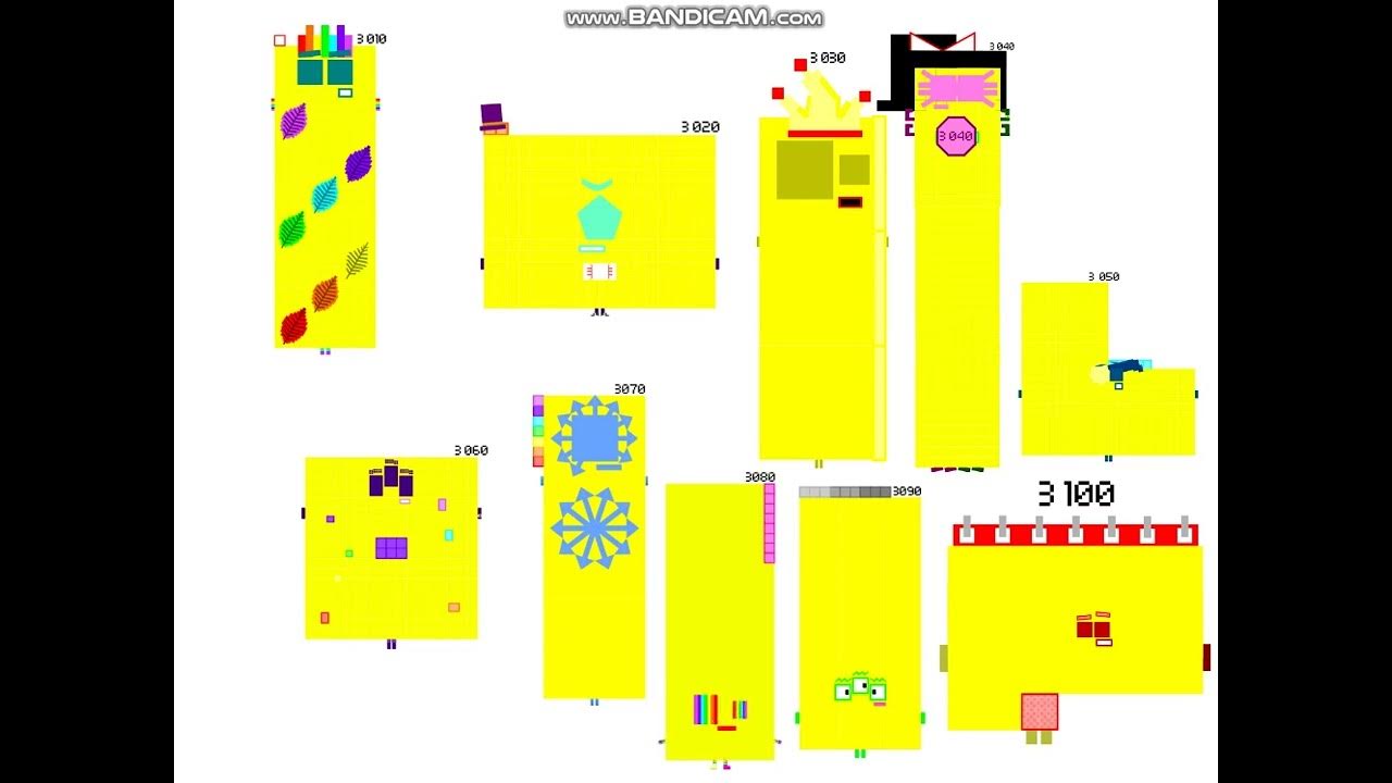 numberblocks band retro 3010-3100 - YouTube