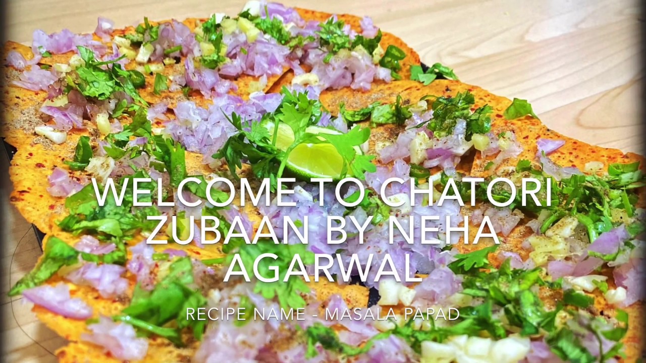 Chakhna- Masala Papad Recipe | Healthy Evening Snacks | Chai ke sath ...