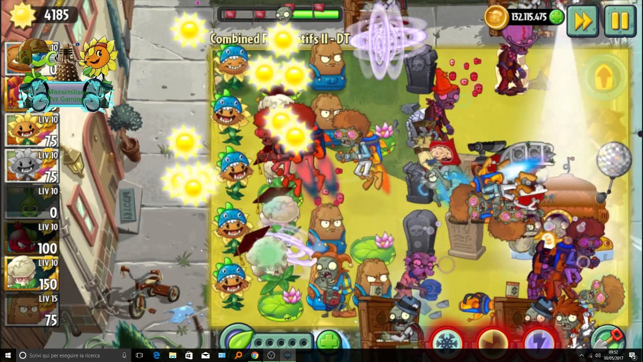 Plants vs zombies 2 Custom World Determination by DT The Mine level 8 ...