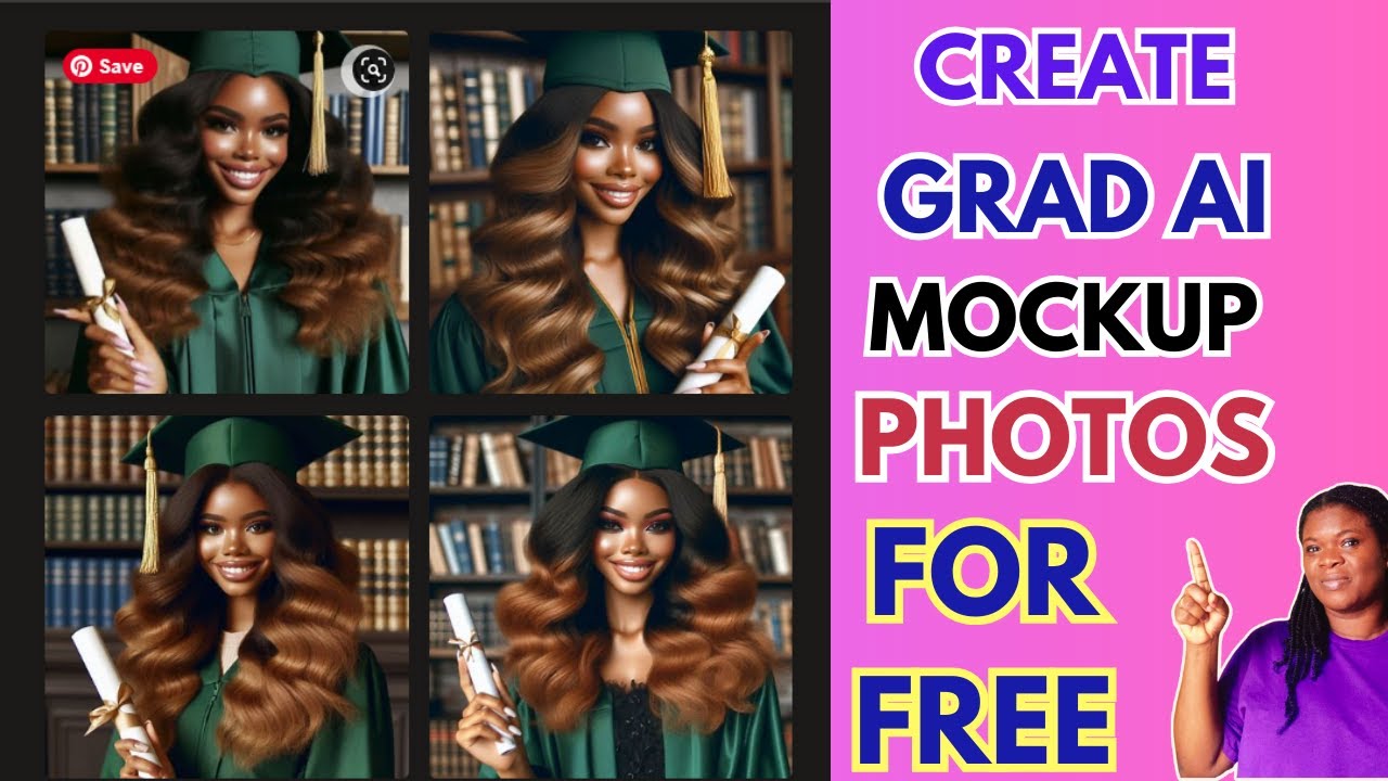 Use Ai Images For Graduation Mockups~ Where To Make Them For Free - YouTube