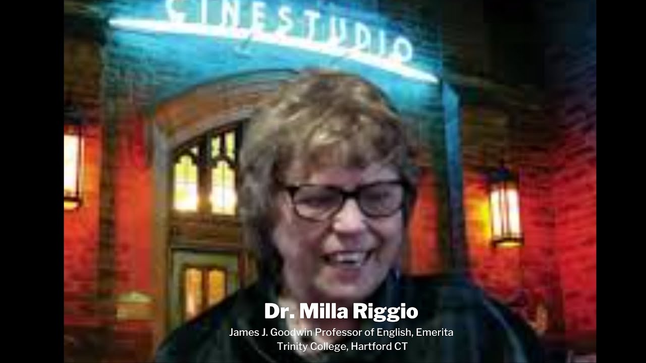 Dr. Milla Riggio, James J Goodwin Professor of English, Emerita Trinity ...