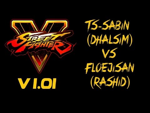 Street Fighter V TS-Sabin (DHALSIM) VS Floejisan (RASHID) RANKED MATCH ...