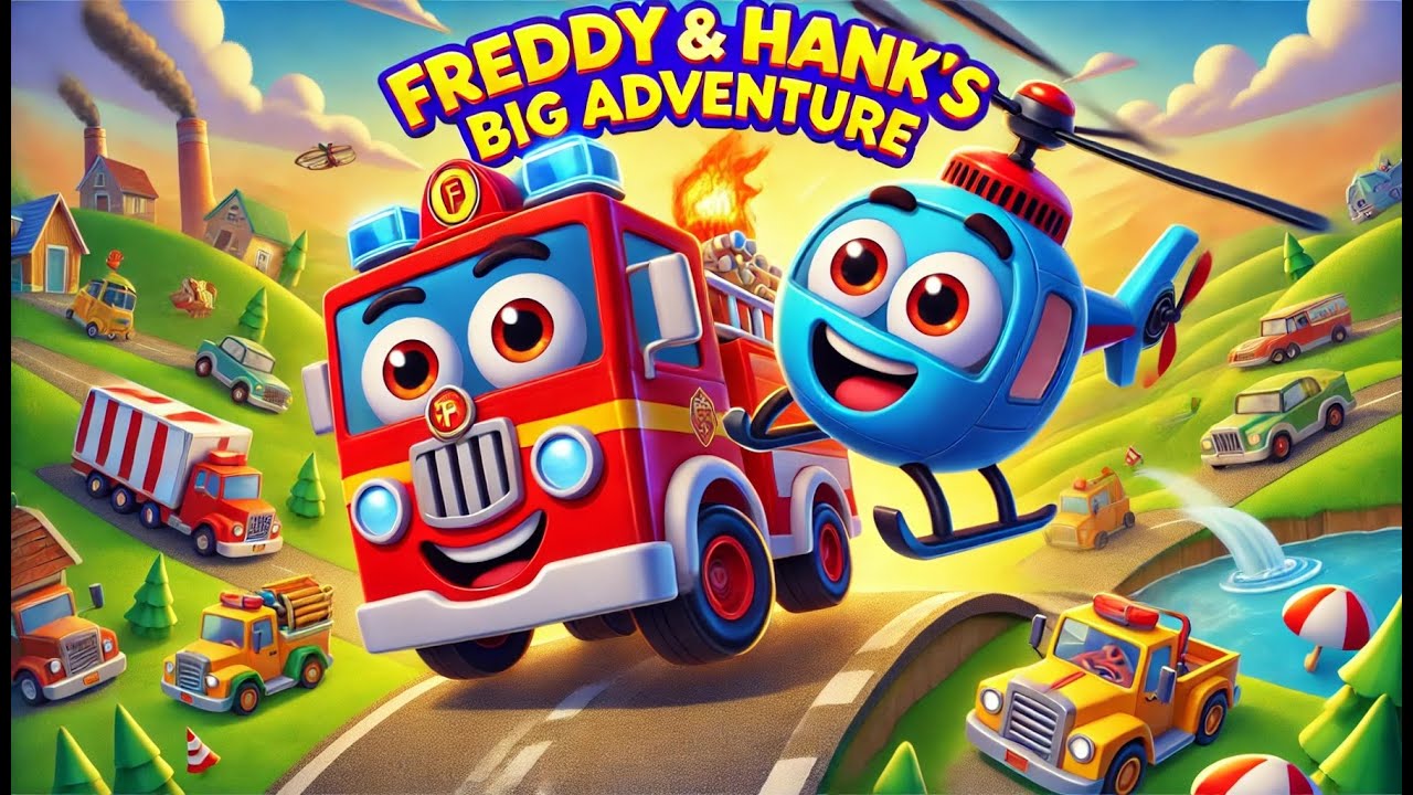 Freddy the Fire Truck & Helicopter Hank's Big Adventure! 🚒 🚁 - YouTube